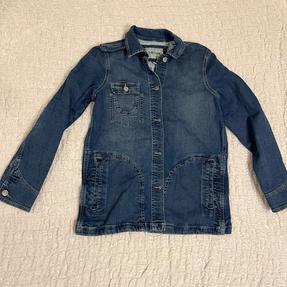Orvis | Jackets & Coats | Orvis Barn Jacket Medium Wash Jean Denim ...